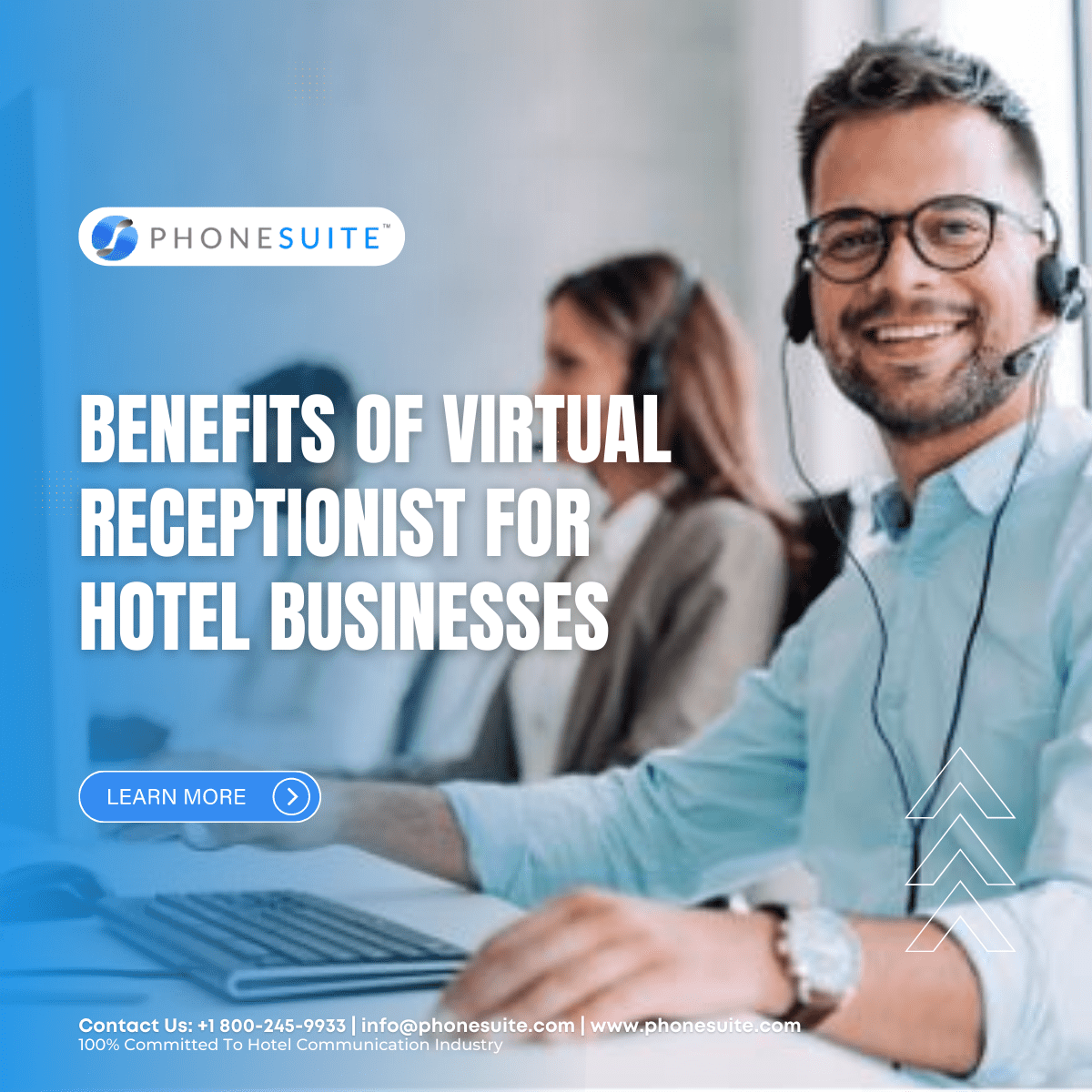 Benefits of Virtual Receptionist for Hotel Businesses - Phonesuite