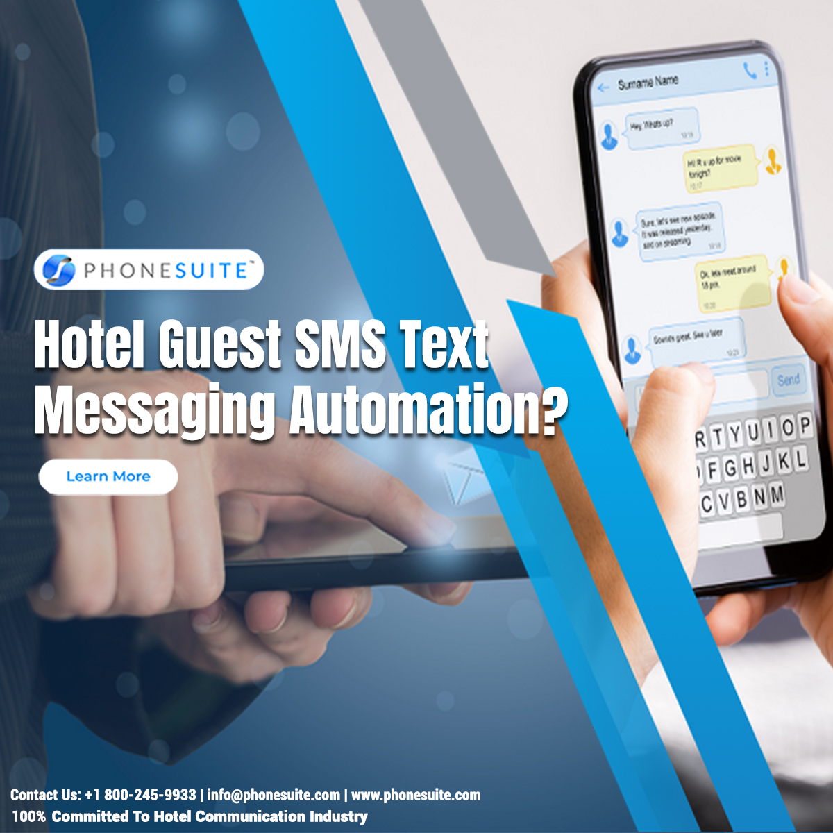 Hotel Guest SMS Text Messaging Automation? - Phonesuite